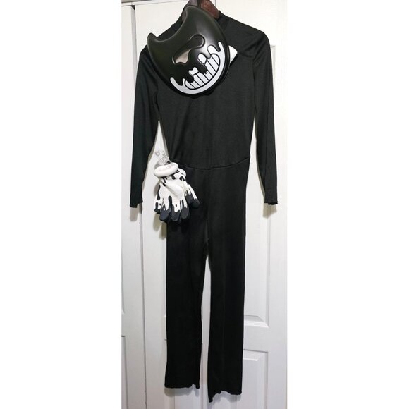 Disguise | Costumes | Bendy The Ink Machine Costume Mask Gloves Bowtie ...